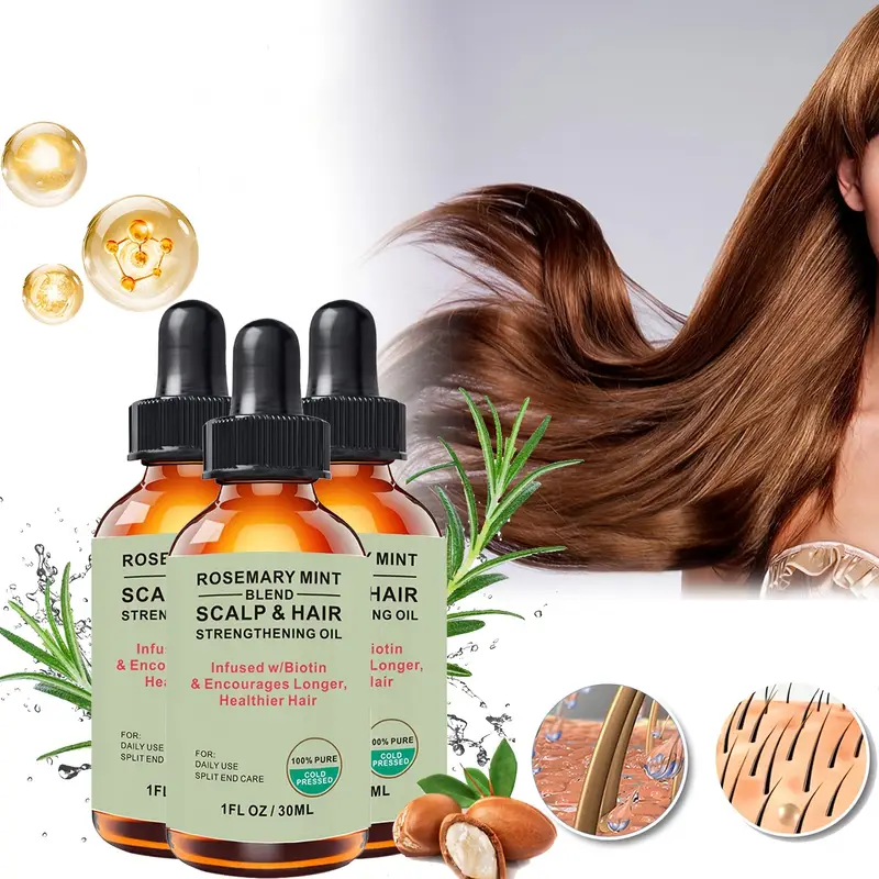 Rosemary Essential Oil, Haircare Product, Moisturizing Scalp Care Oil ...