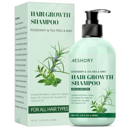 Rosemary Hair Growth Shampoo - Rosemary Mint Strengthening Shampoo with ...