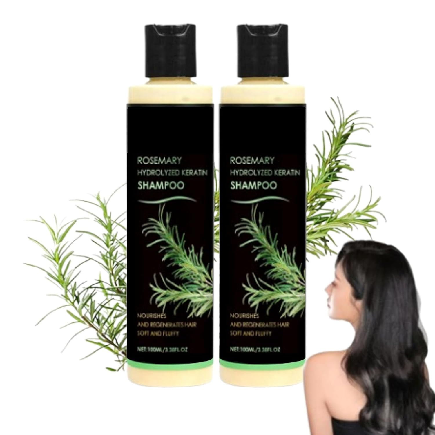 Rosemary Hydrolyzed Keratin Shampoo, Rosemary Leaf Oil Shampoo, Soft ...