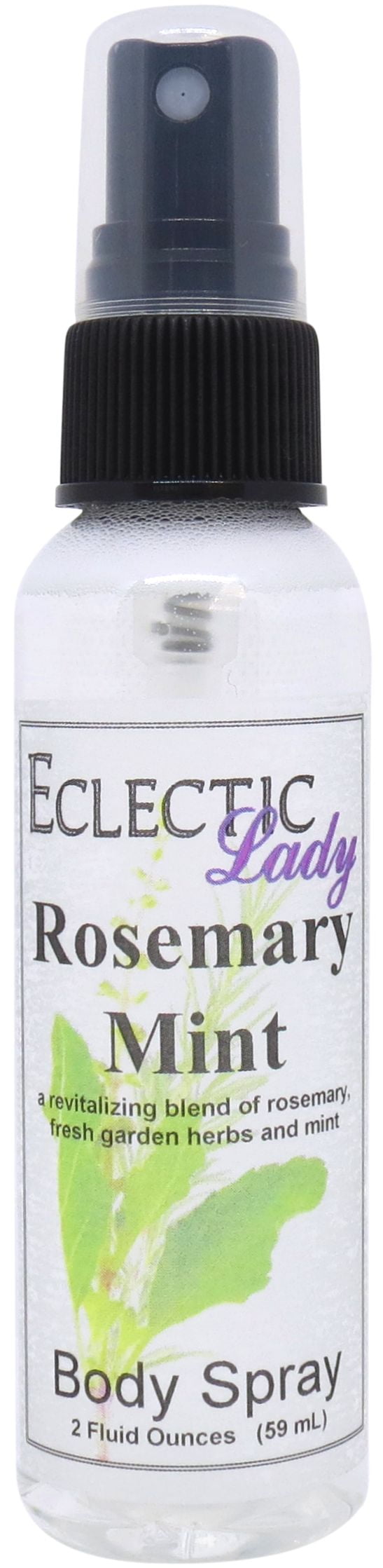 Rosemary Mint Body Spray, Eclectic Lady, Hydrating Mist, Unisex, 2 oz ...