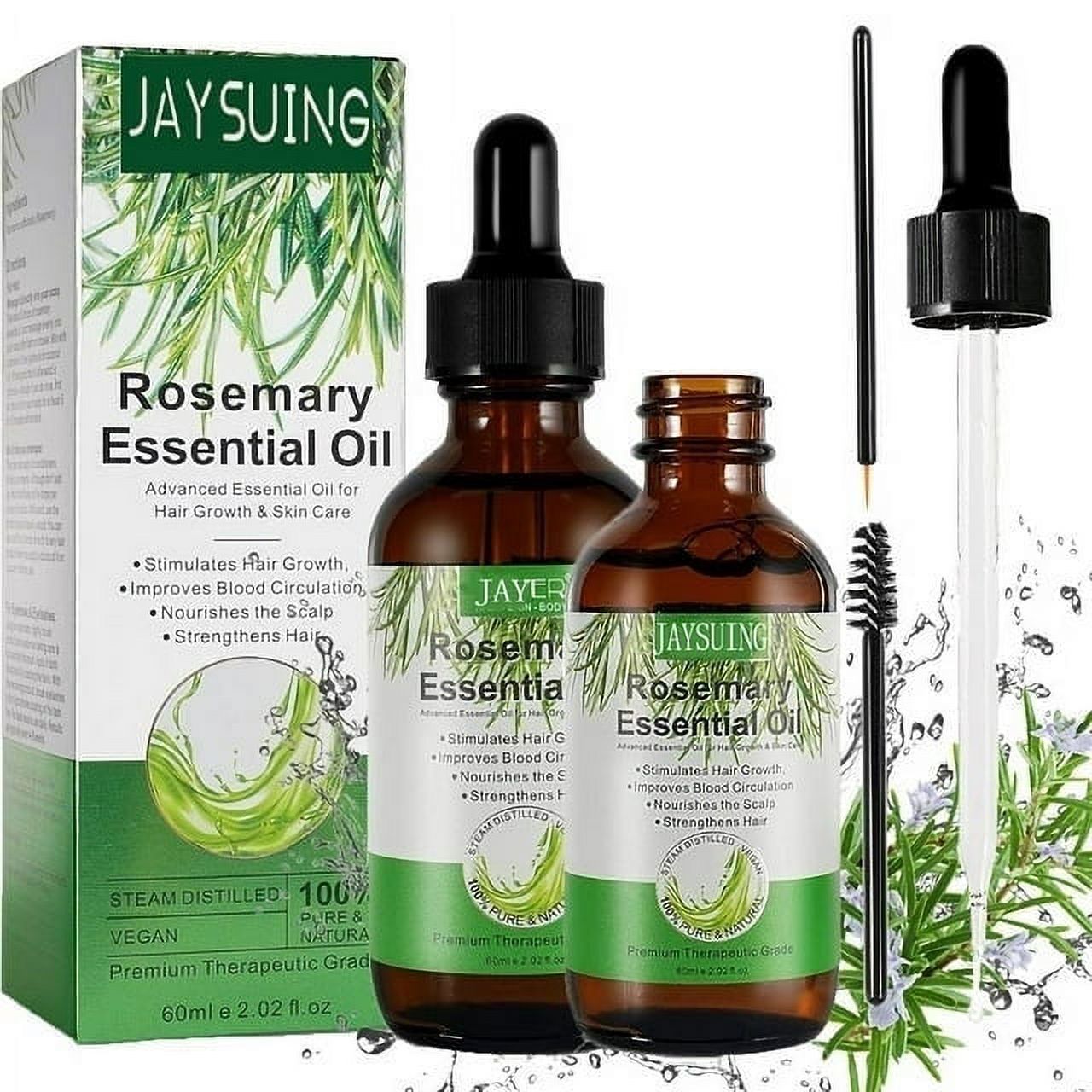 Rosemary Oil for Hair Growth, 100% Pure Organic Rosemary Oils for Hair Growth, Reduce Hair Loss ...