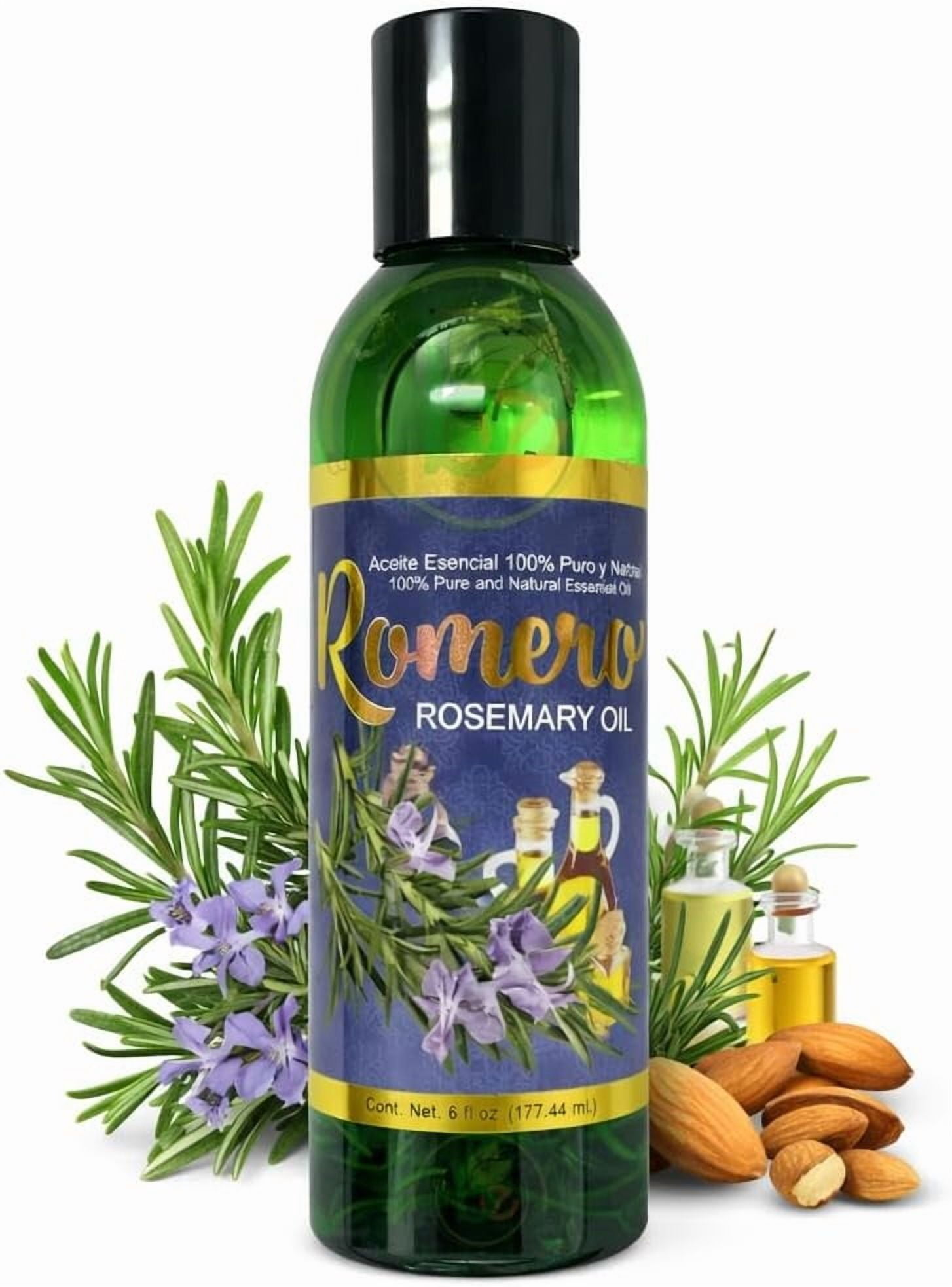 Rosemary(Romero)Essential w/Almond Oil – 6 fl oz –100% Pure & Natural ...