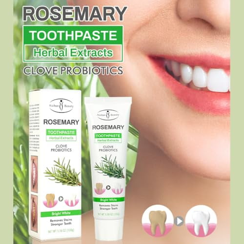 Rosemary Toothpaste Herbal Extract Clove Probiotics Removes Stains ...