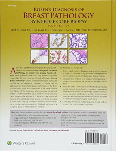 Pre-Owned Rosen's Diagnosis of Breast Pathology by Needle Core Biopsy ...