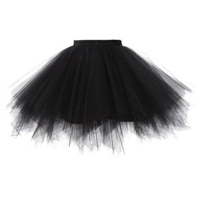 Rosenvy Women's Midi A-Line Fluffy Tulle Tutu Skirt - Walmart.com