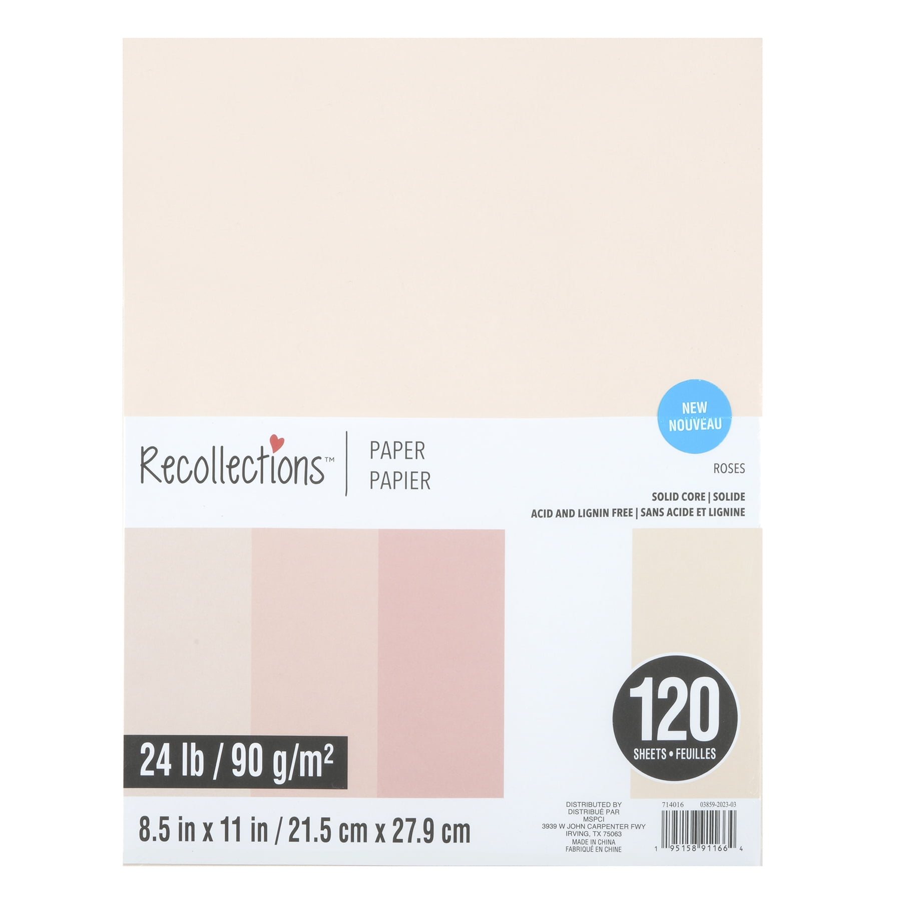 Roses 8.5" x 11" Mixed Paper Pack by Recollections – Acid and Lignin ...