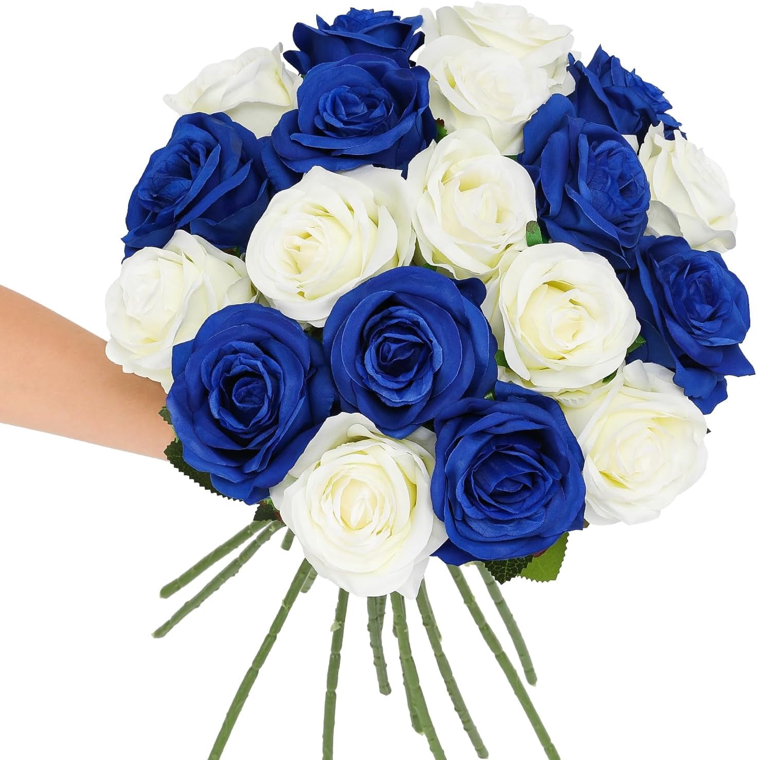Roses Artificial - 12 count Long Roses Mashup Style Silk Roses for DIY ...