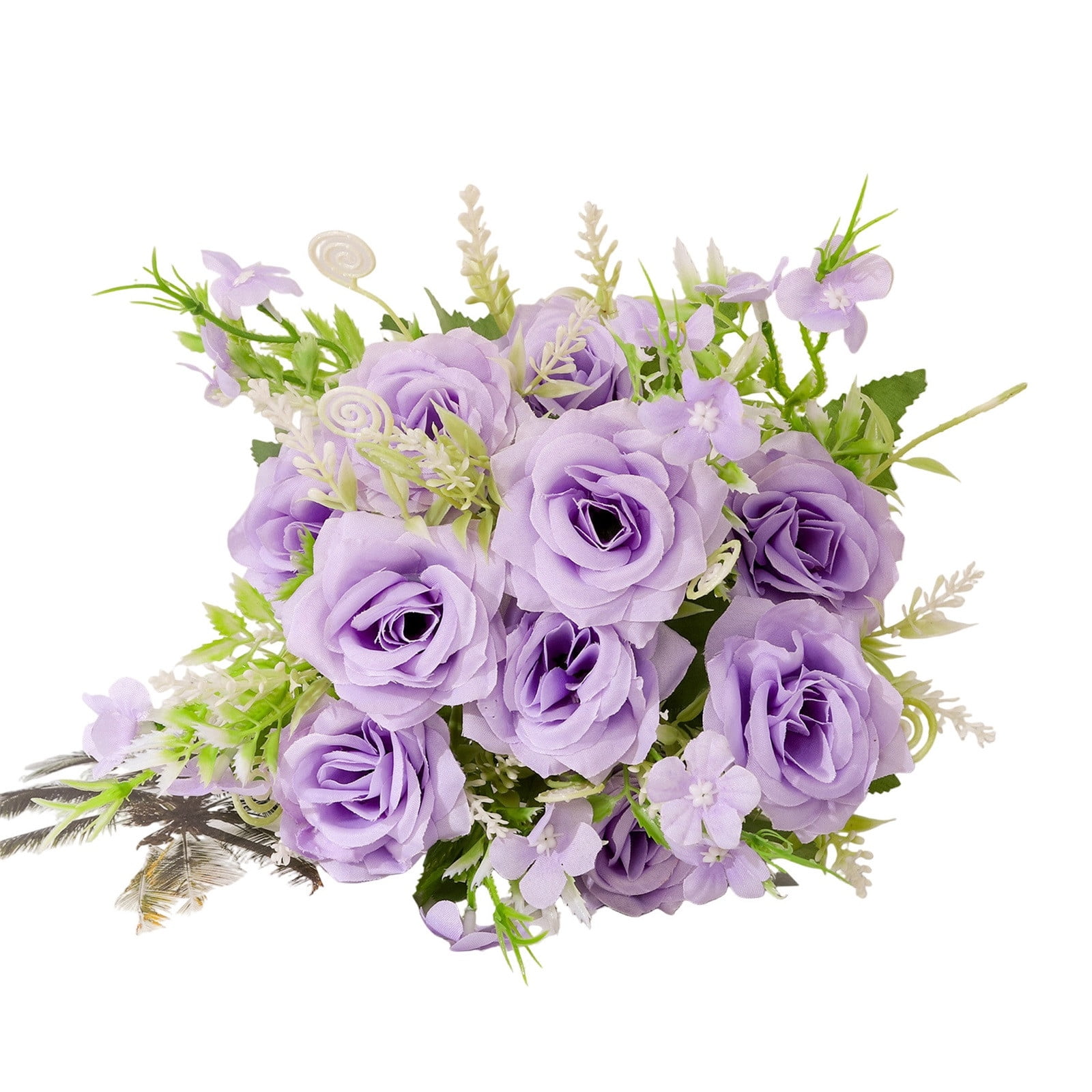 Roses Artificial Flowers - Small Silk Flowers for Indoor Home Decor ...