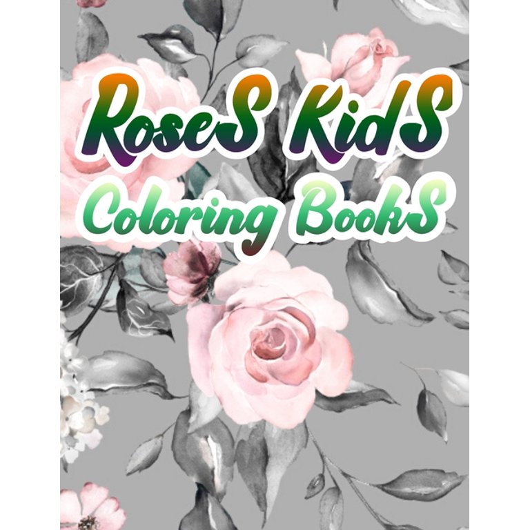 rose flower coloring book
