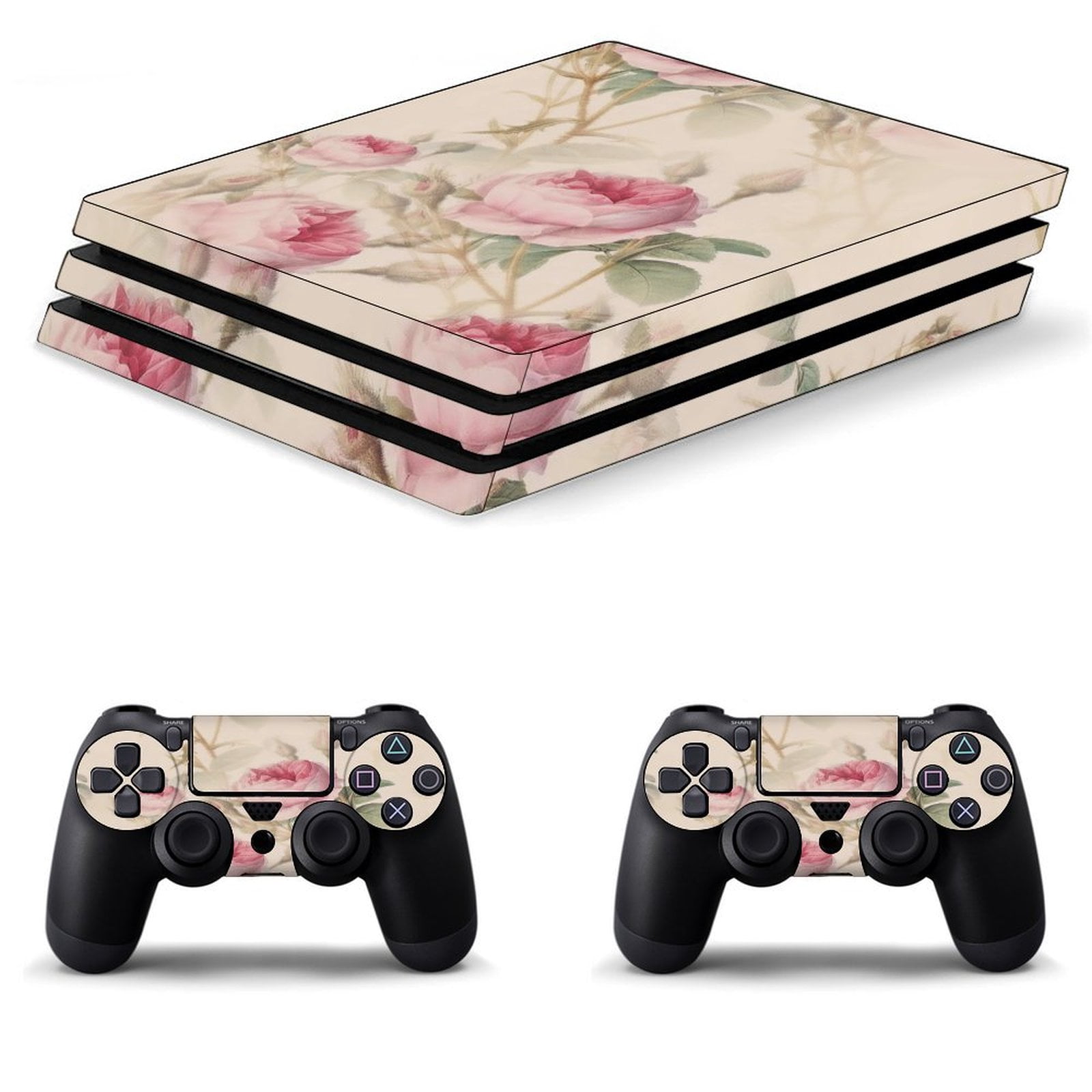 Roses PS4/PS4 Pro/PS4 Slim Skin Sticker For Console And Controller ...