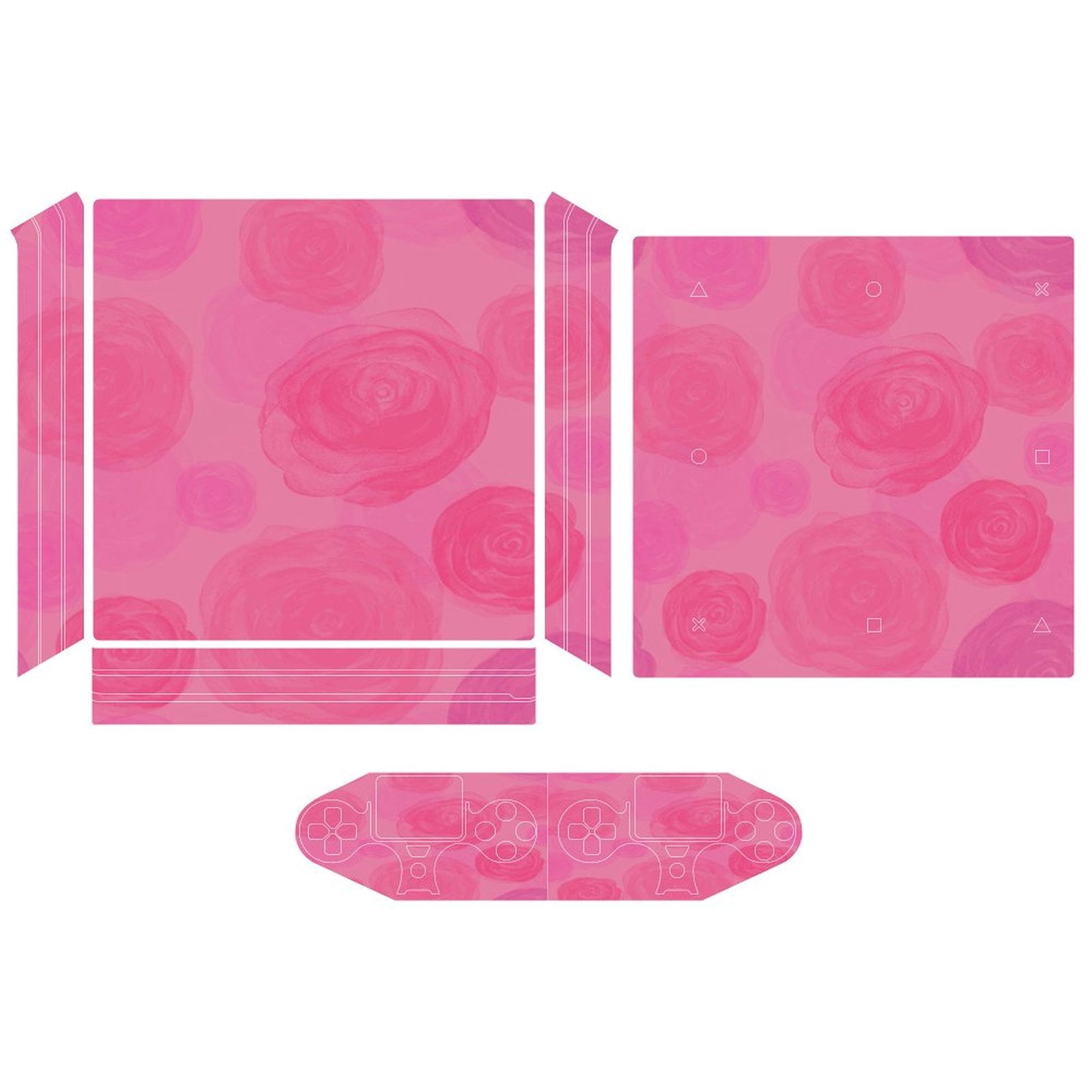 Roses PS4 Pro/PS4 Slim Skin Sticker For Console And Controller Skins ...