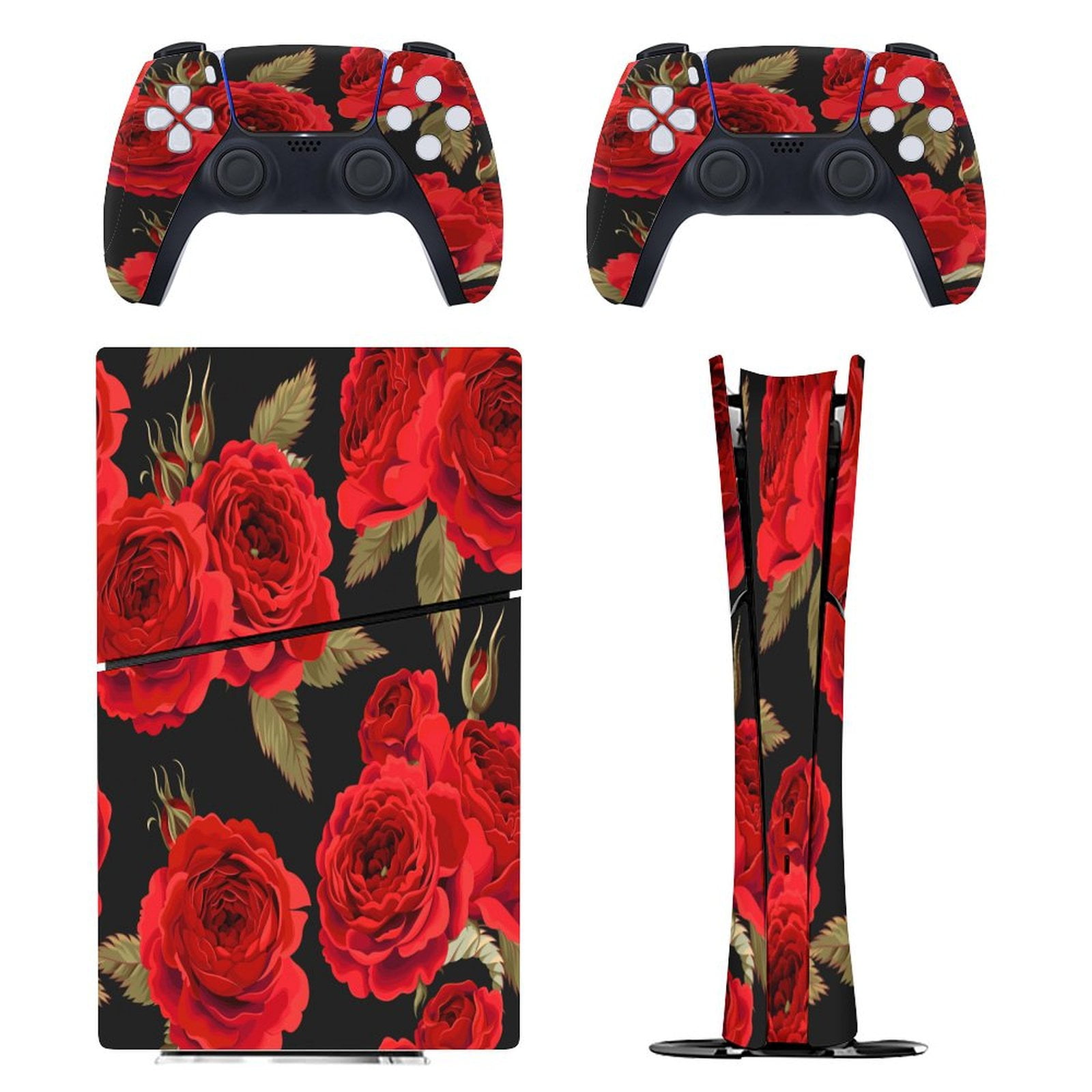 Roses PS5/PS5 Pro/PS5 Slim Digital Disc Skin Sticker For Console And ...
