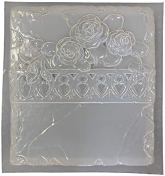 Roses Plaque Border Edger Plastic Craft Mold use with Concrete or ...