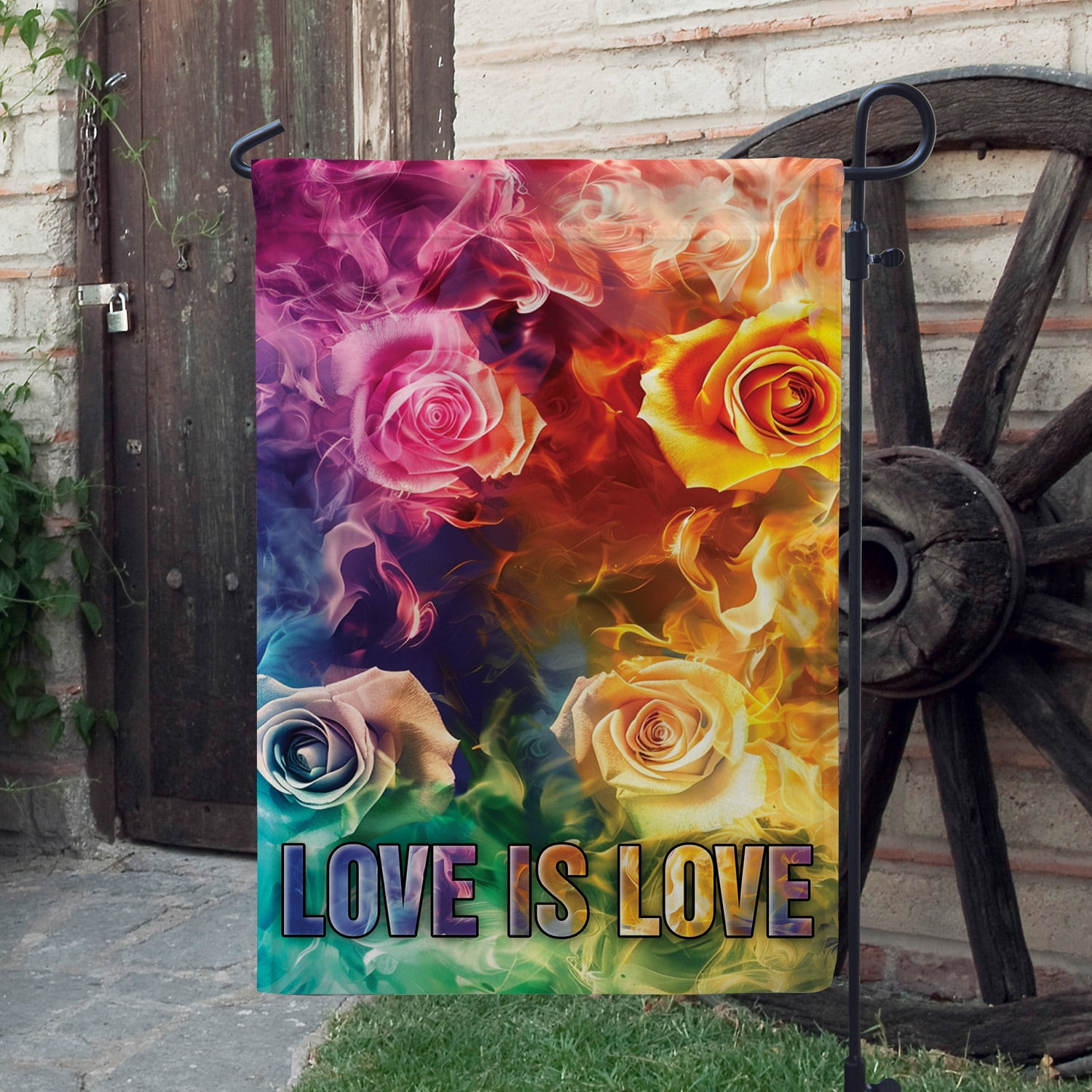 Roses Pride Month Flag, Rainbow Pride Flag, Pride Color ID-0518-TEN3 ...