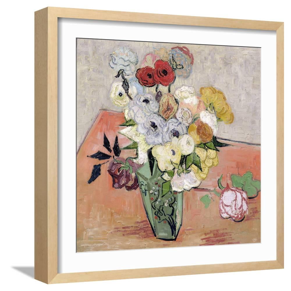 Roses and Anemones, c1890, Botanical Framed Art Print Wall Art by ...