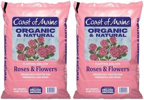 Roses and Flowers, 20qt (Pack of 2) Organic and Natural Planting Soil ...