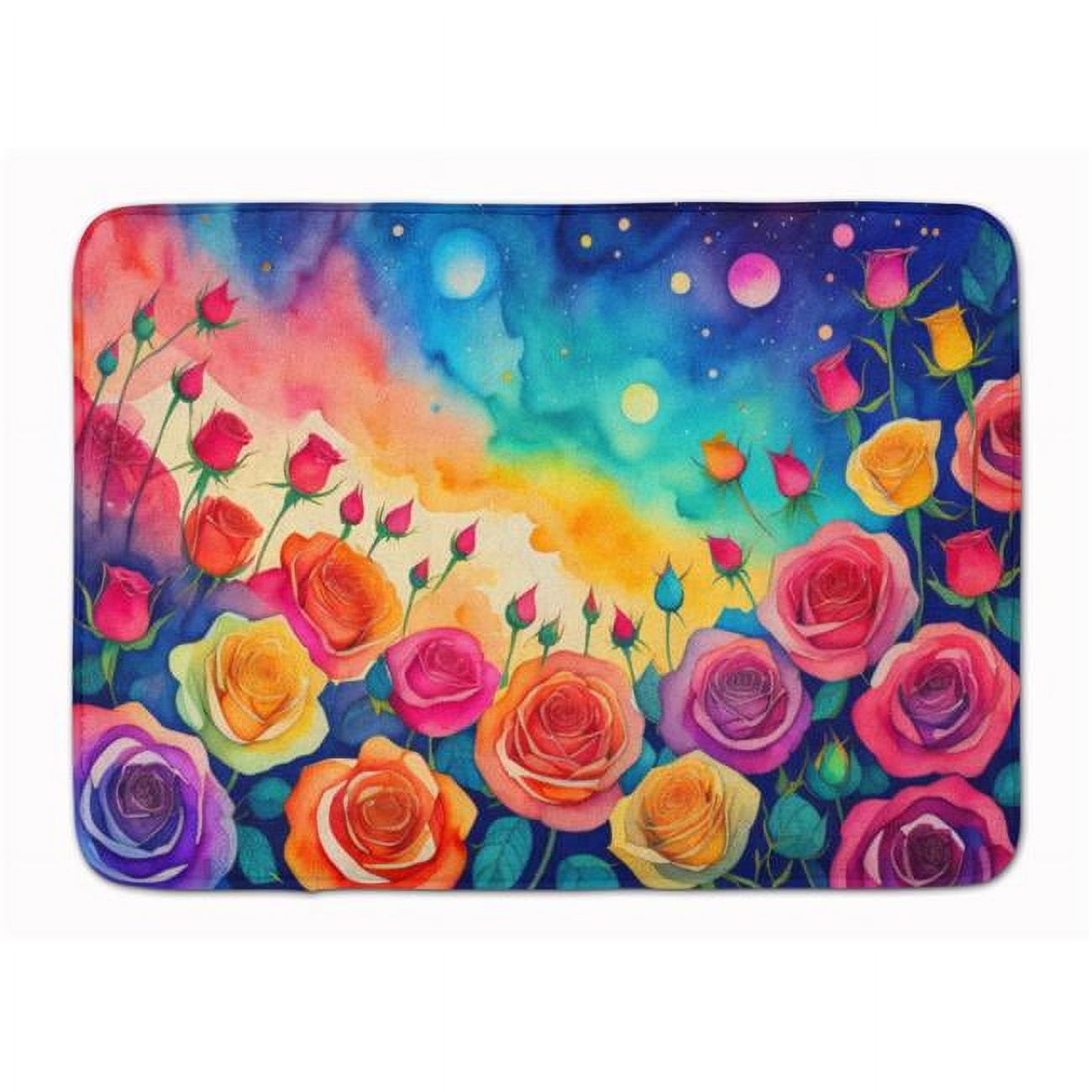 Carolines Treasures DAC1457RUG 19 x 27 in. Unisex Rose in Color Memory ...