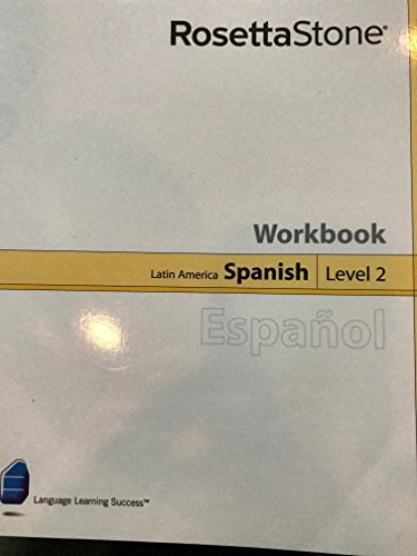 Pre-Owned Rosetta Stone Workbook Spanish, Level 2 Paperback - Walmart.com