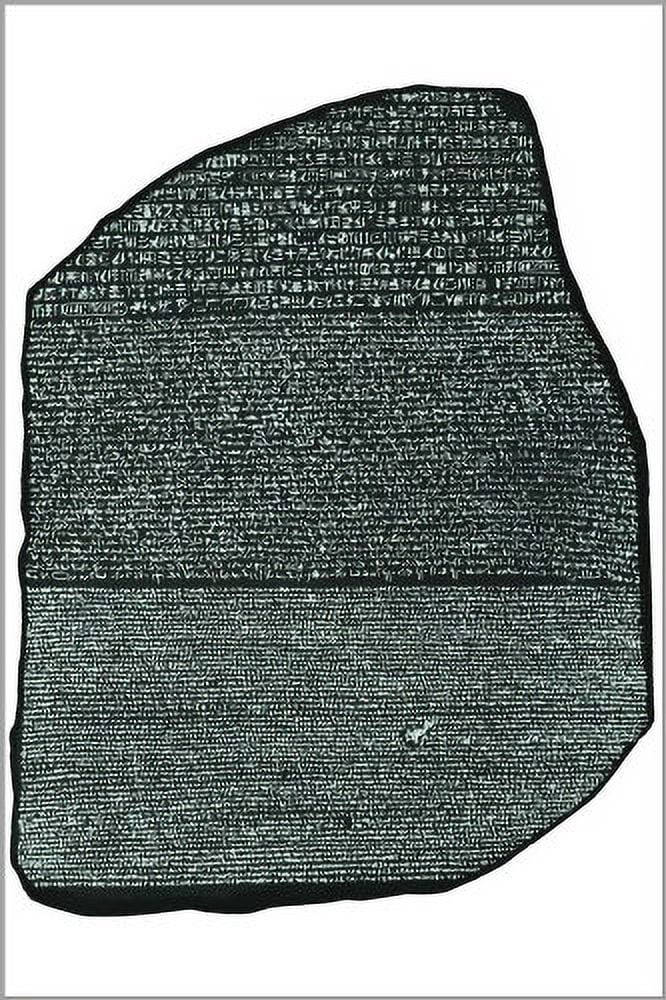 Rosetta Stone, ca. 196 BC - 24"x36" Poster - Walmart.com