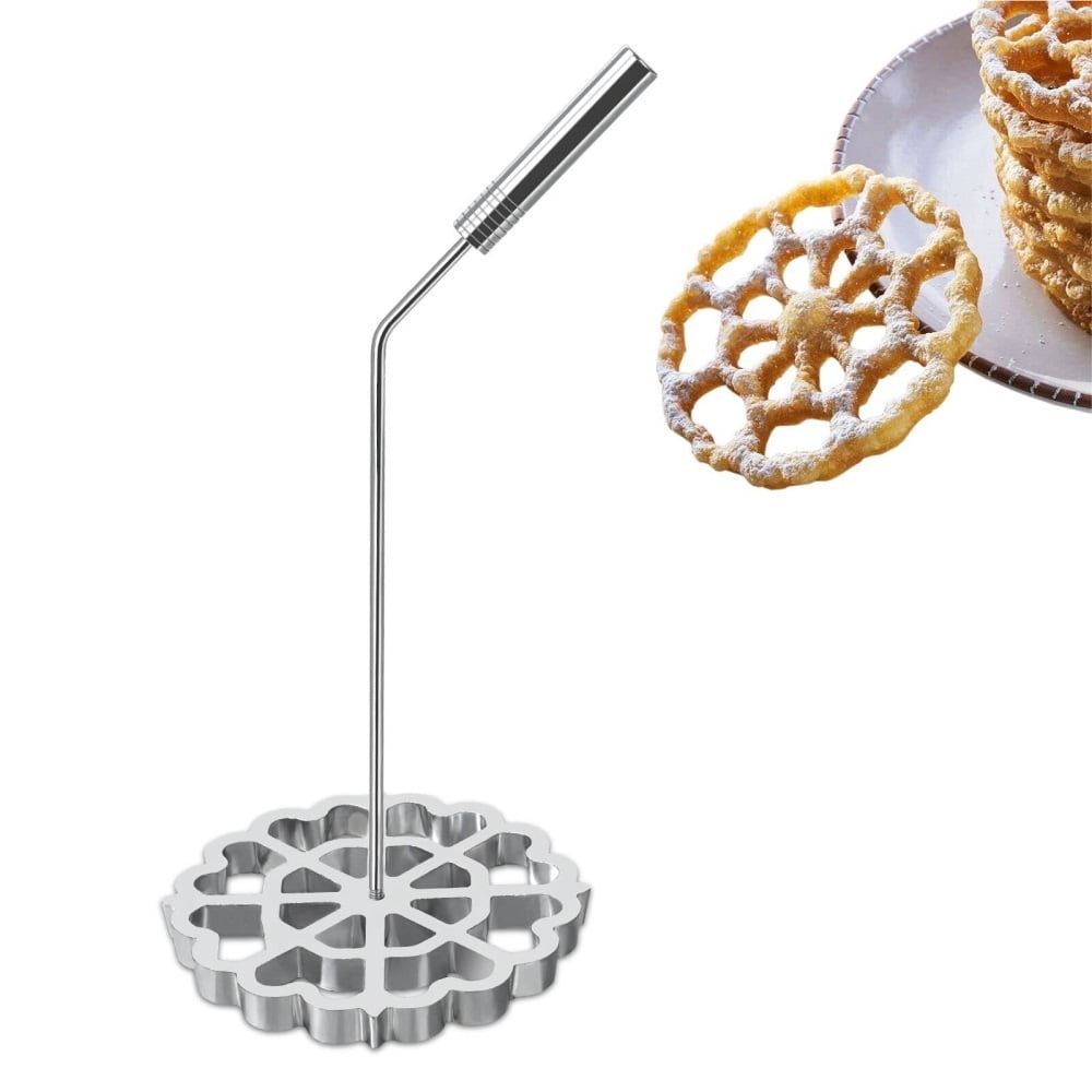 Rosette Timbale Iron Set Aluminum Waffle Molds with Handle - Walmart.com