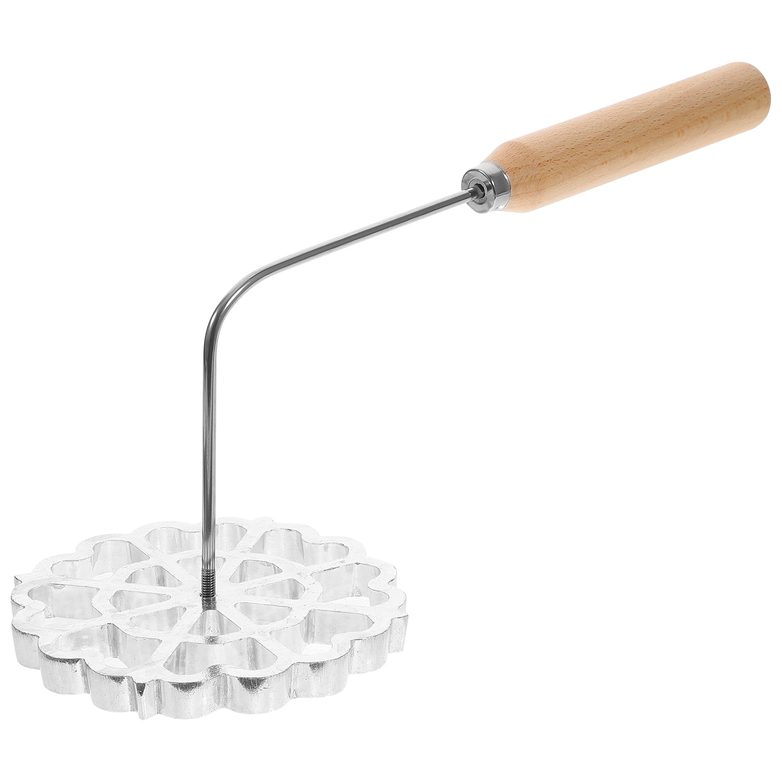 Rosette Timbale Set Aluminum Waffle Molds with Wood Handle Nonstick ...