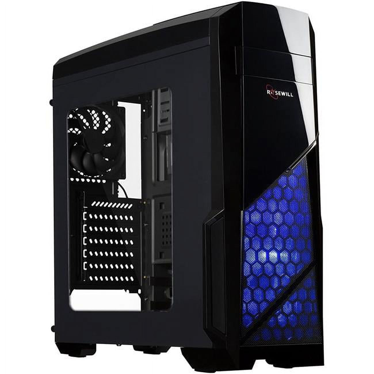 Rosewill 120 mm 7 Slots ATX Mid Tower Gaming Computer Case with Side ...