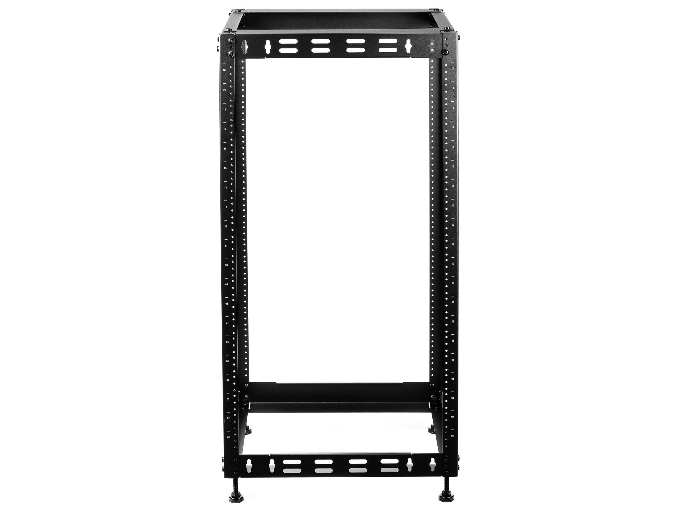 Rosewill 20U Open Frame Network Rack for Servers & AV Gear,Server Rack Floor Standing or Wall ...