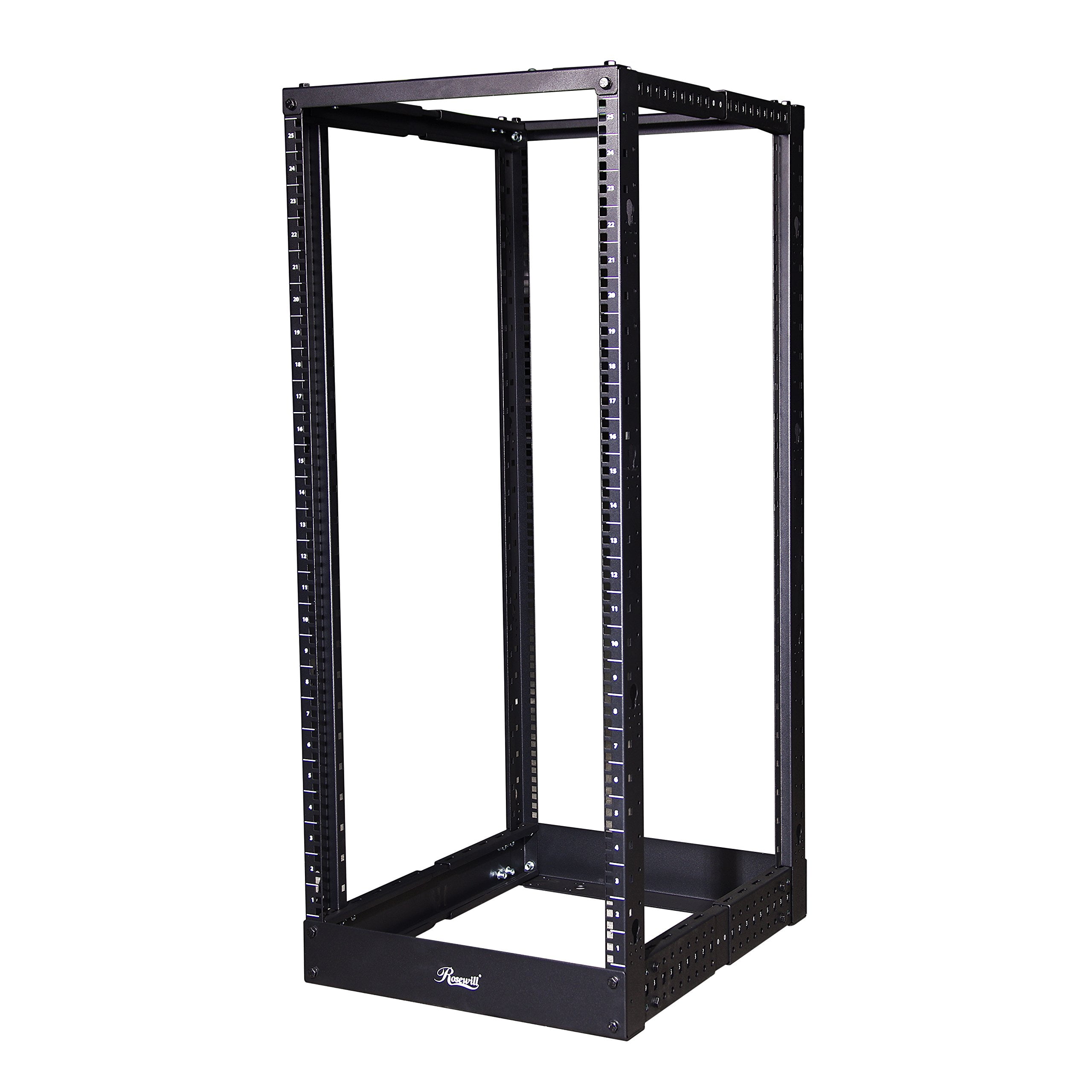 Rosewill 25U Open Frame Server Rack, 4-Post Network Server Rack ...