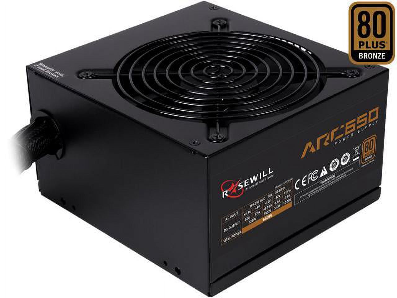 Rosewill 650W ATX12V v2.31 EPS12V v2.92 SLI Active PFC Power Supply ...