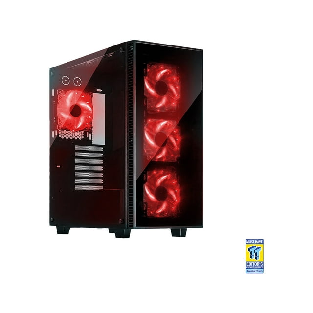 Rosewill CULLINAN MX-RED ATX Mid Tower Gaming PC Computer Case with Red ...