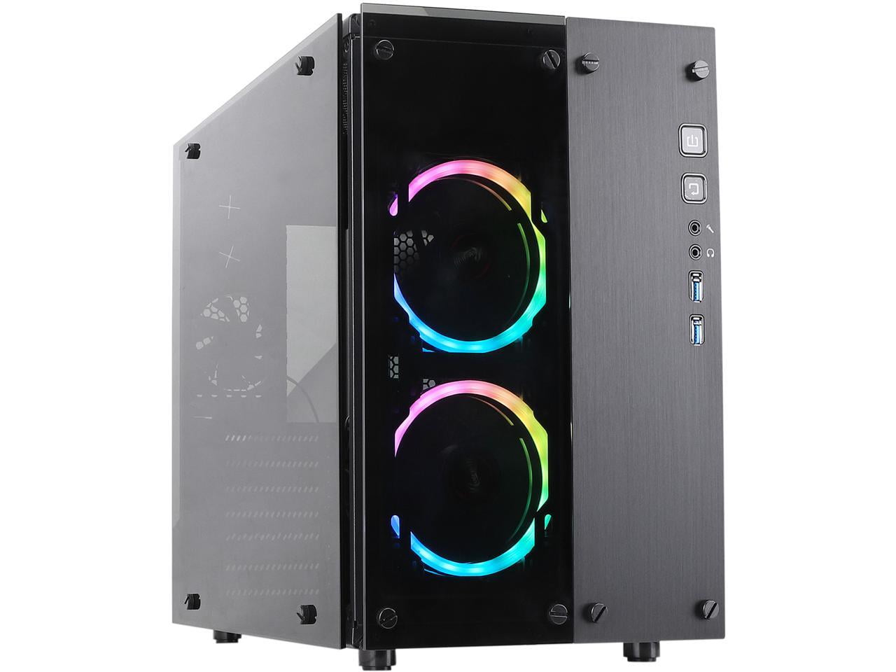 Rosewill Mid-Tower Gaming PC Case, Supports 240 & 280mm Coolers, 4 LED ...