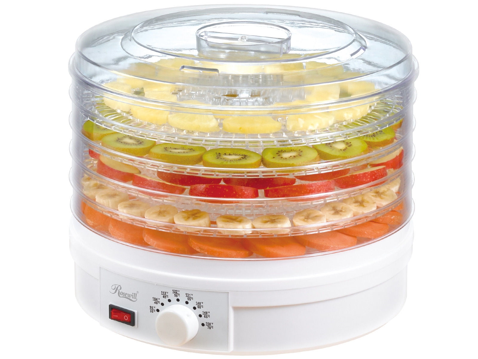Rosewill Kitchen Jerky Dehydrated Machine - 5-Tray Countertop Electric ...