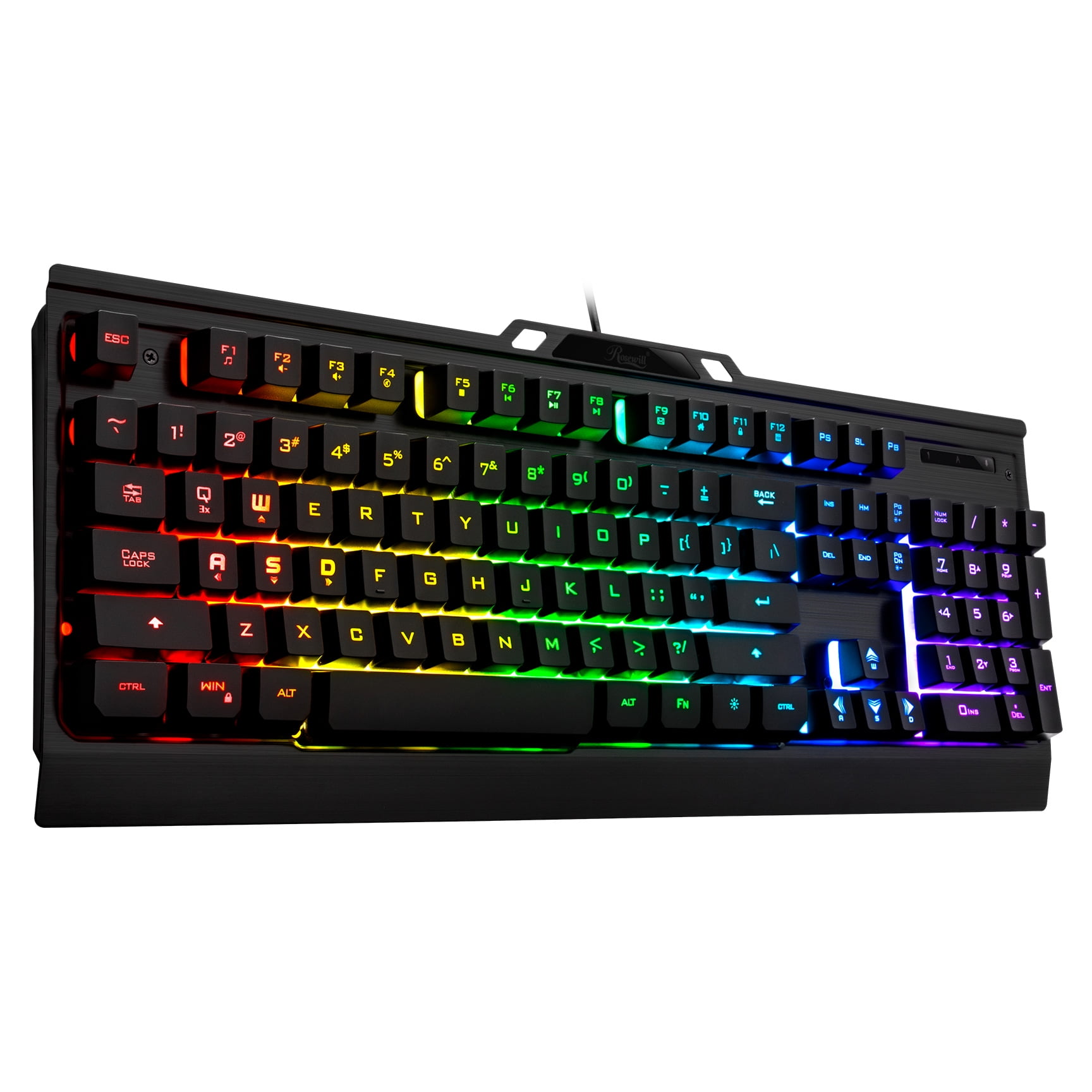 Rosewill NEON K54 RGB Membrane Gaming Keyboard, 19-Key Anti-Ghosting ...