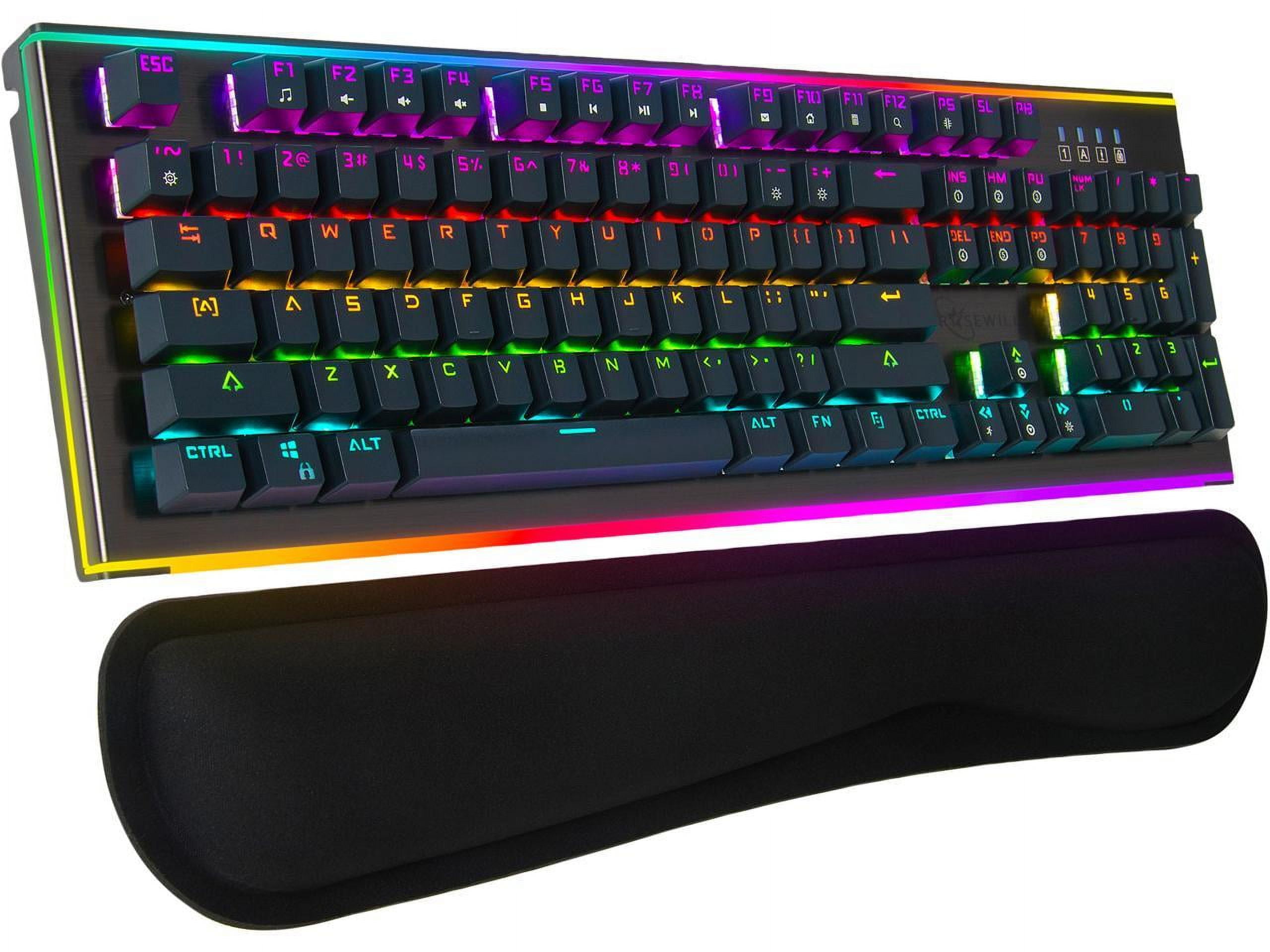 Rosewill NEON K75 V2 Wired Mechanical Gaming Keyboard with Kailh Blue ...