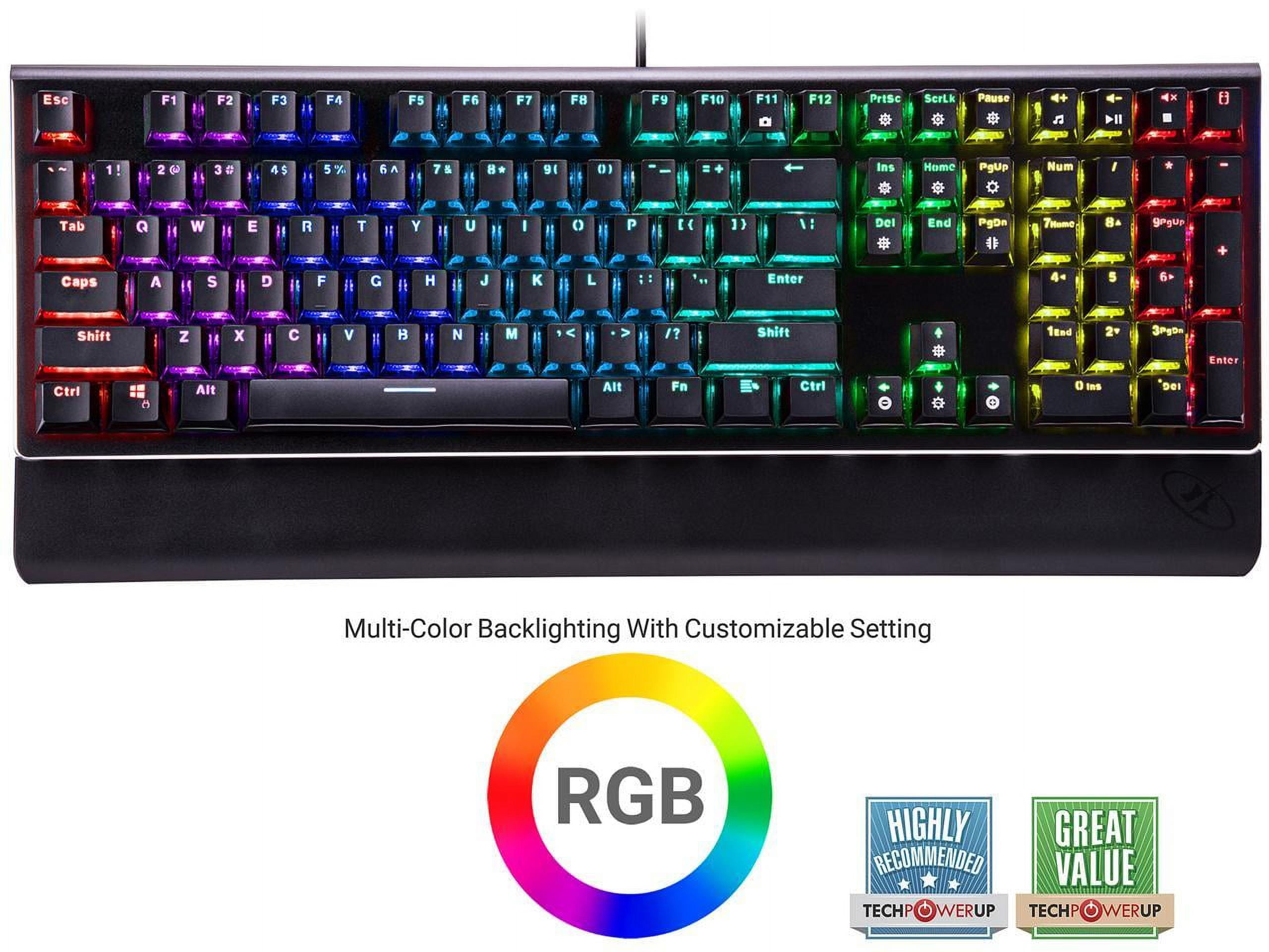 Rosewill NEON K85 RGB Mechanical Gaming Keyboard, Kailh Blue Switches ...