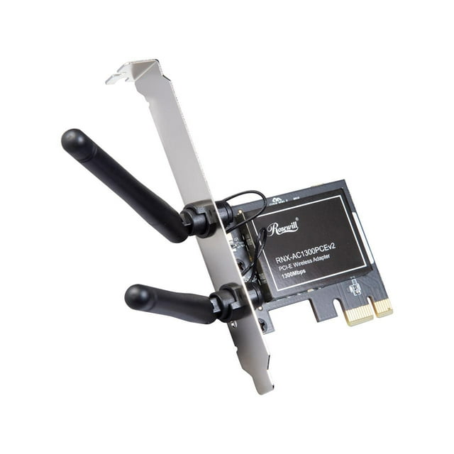 Rosewill RNX-AC1300PCEv2 PCIE Wi-Fi Card 1300Mbps Dual Band 5.8GHz/2 ...