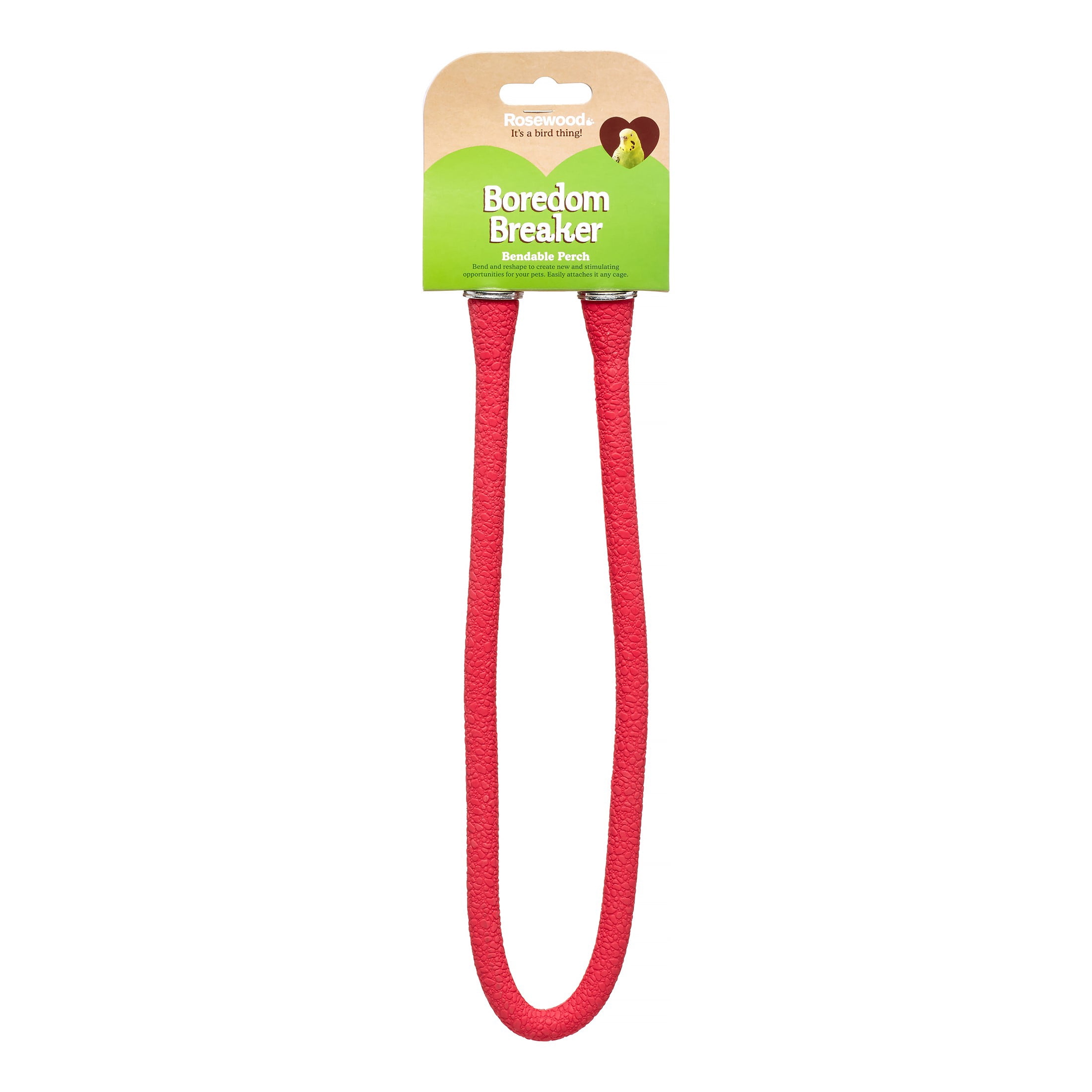 Rosewood Boredom Breaker Pet Rubber Bird Perch, Small - Walmart.com