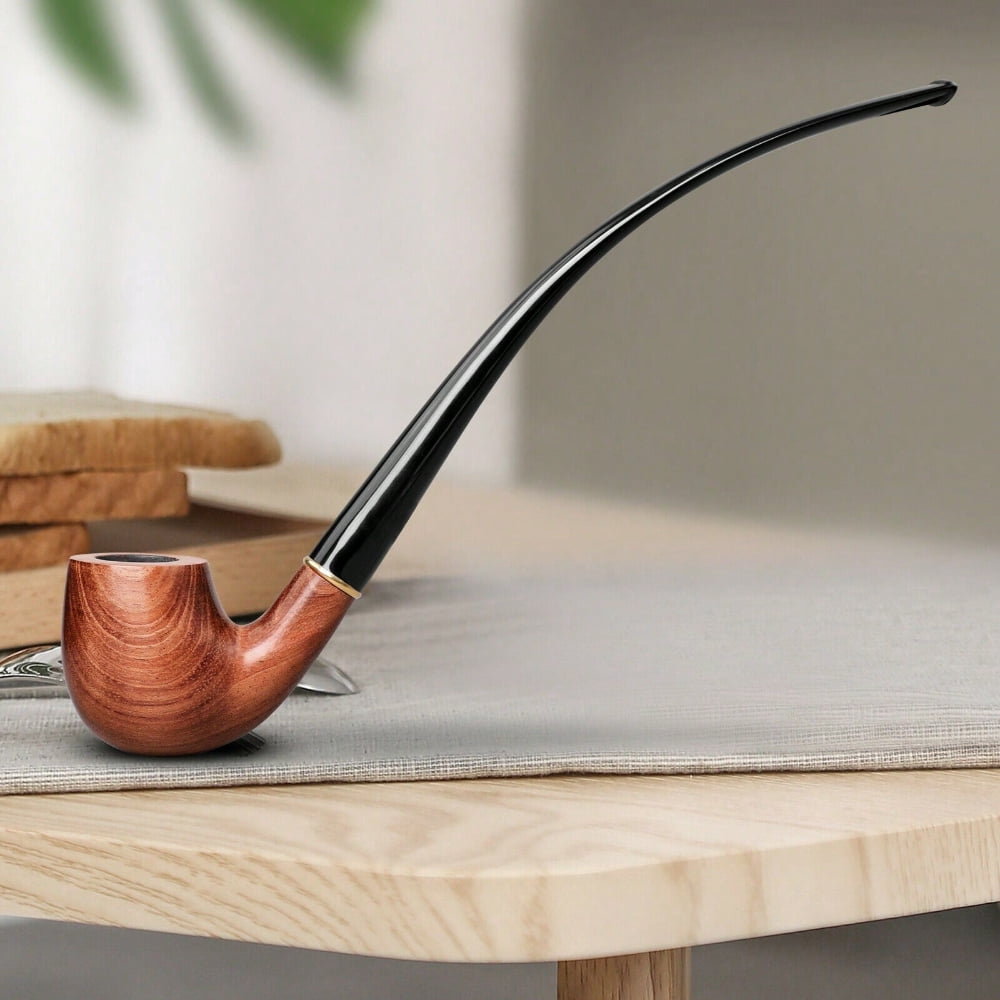 Rosewood Churchwarden Gandalf Pipe Long Stem Bent Pipe With Accessories ...