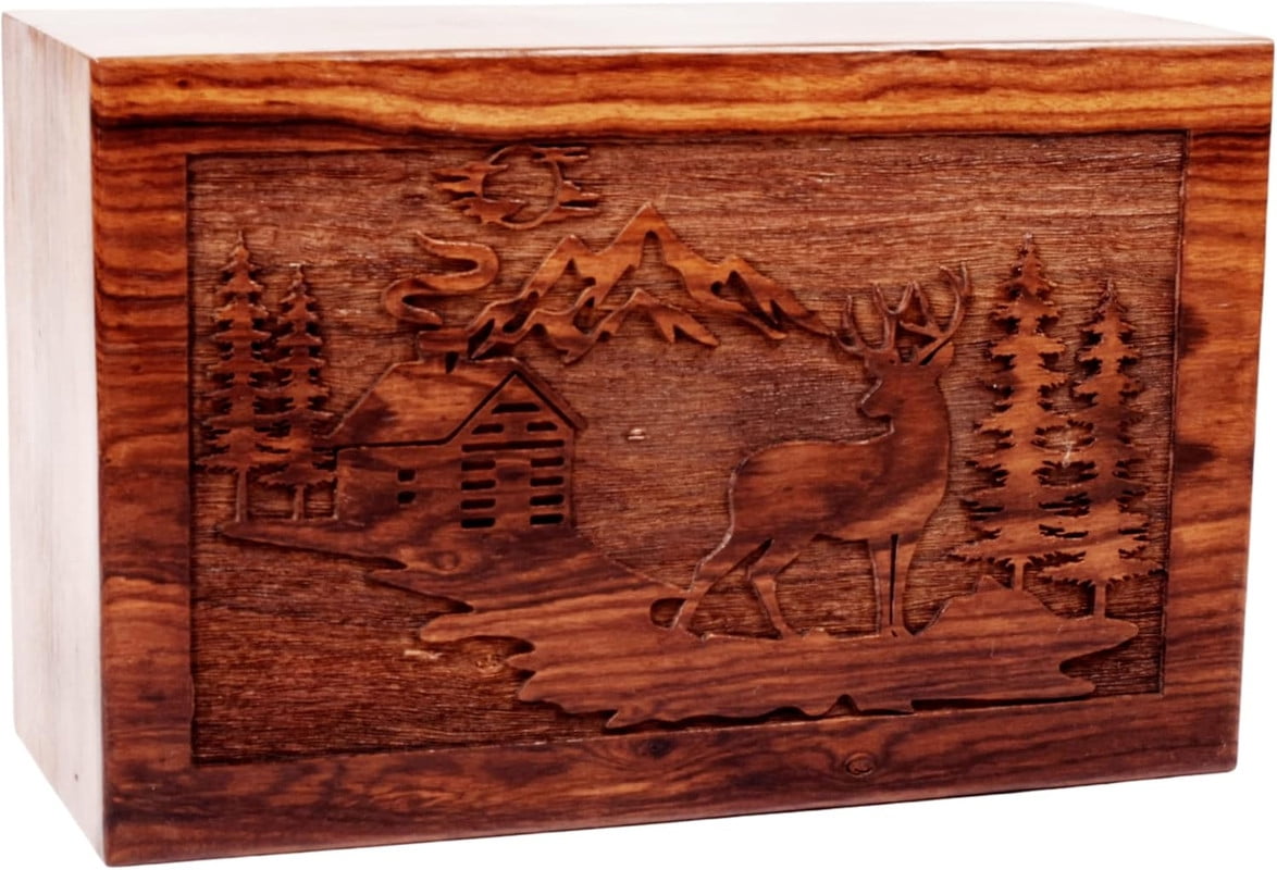 Rosewood Cremation Memorial Urns for Human Ashes Adult Male Female Urns ...