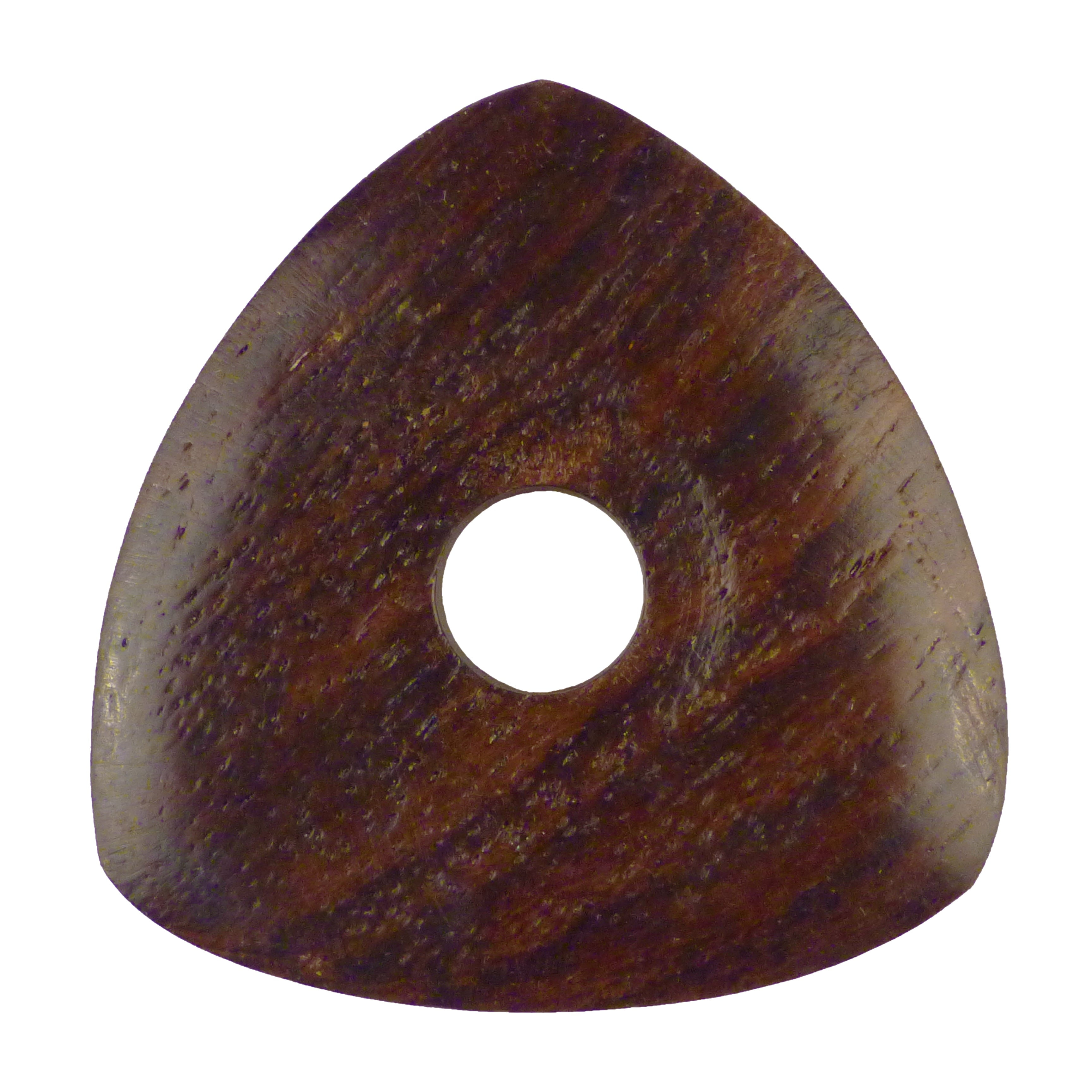 Rosewood Guitar Or Bass Pick - 4.0 mm Ultra Heavy Gauge - 346 Contoured ...