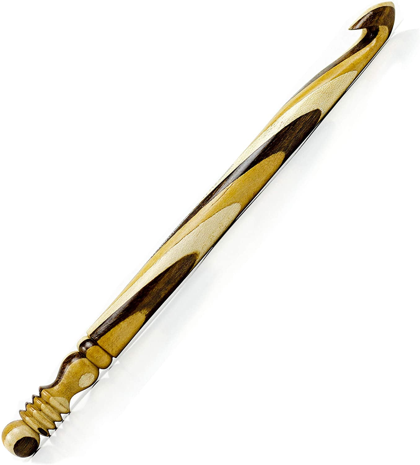 Rosewood Maple Crafted Segmented Wood Premium Smooth Crochet Hooks ...