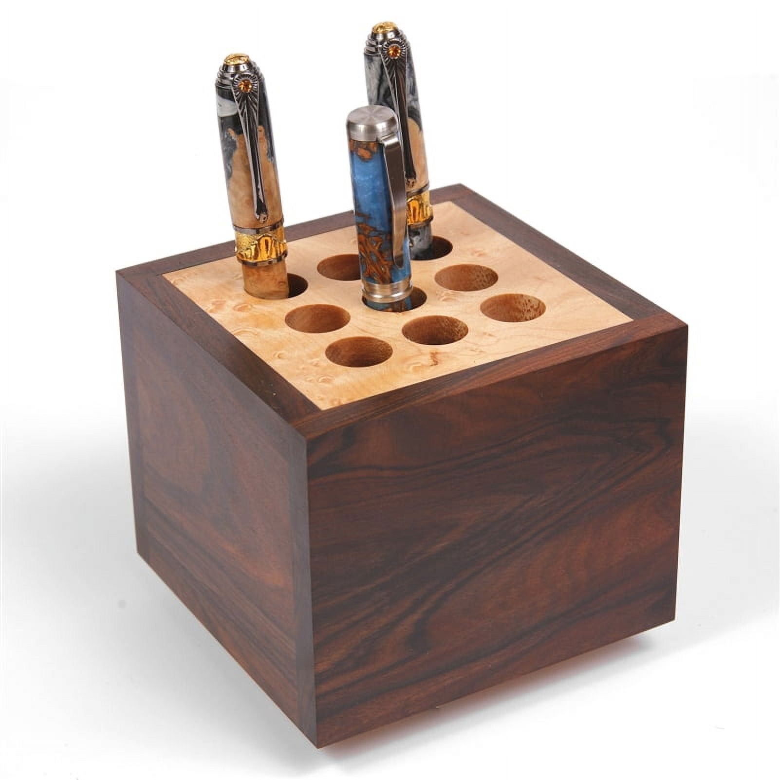 Rosewood & Maple Cube - 9 Pen - Walmart.com