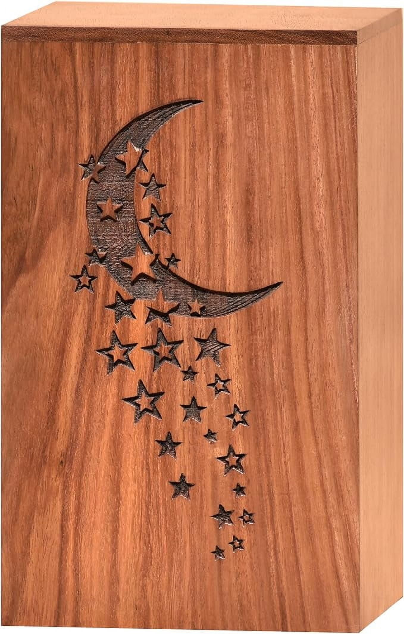Rosewood Moon & Star Urns for Ashes – Cremation urns - Ashes Keepsake ...