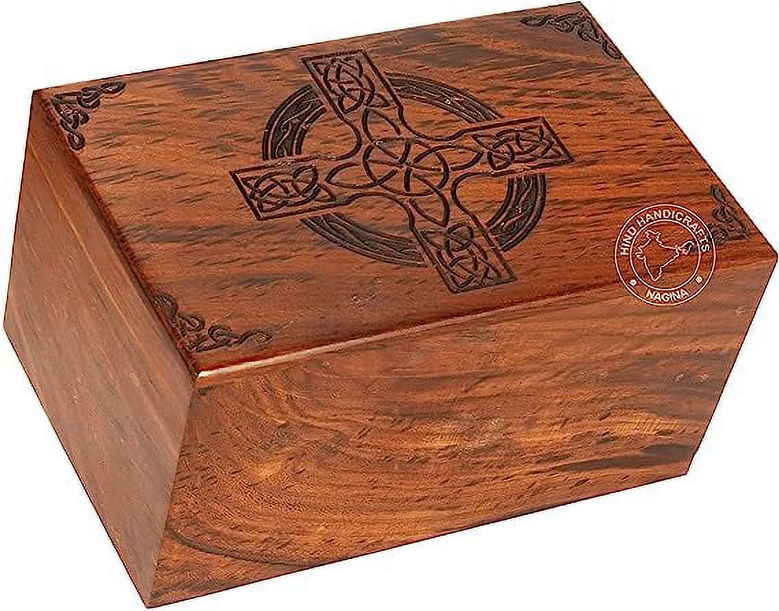 Rosewood Top Engraved Wooden Cremation Urns for Human Ashes Adult ...
