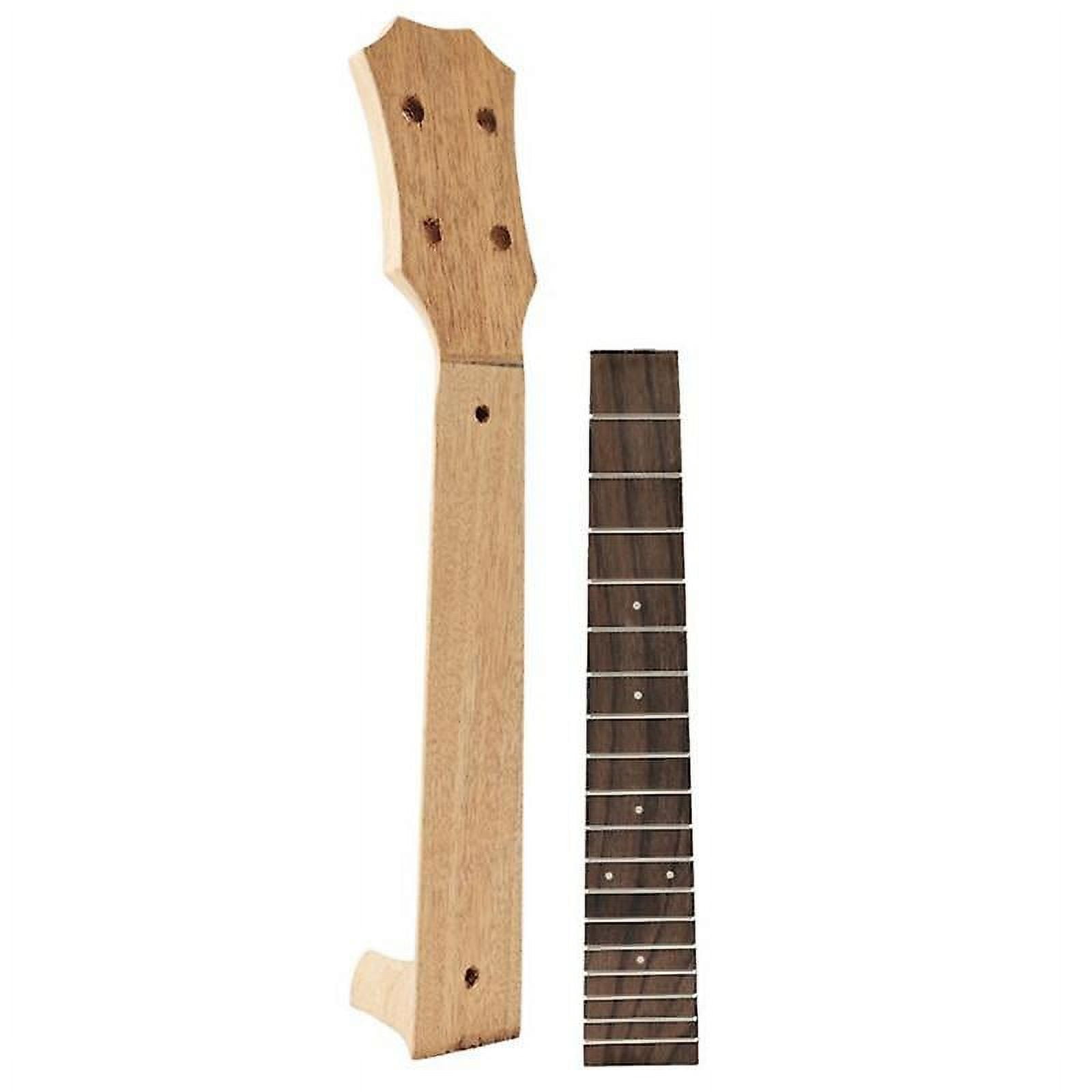 Rosewood Ukulele Neck Unfinished Tenor Ukulele Headstock Shape DIY ...