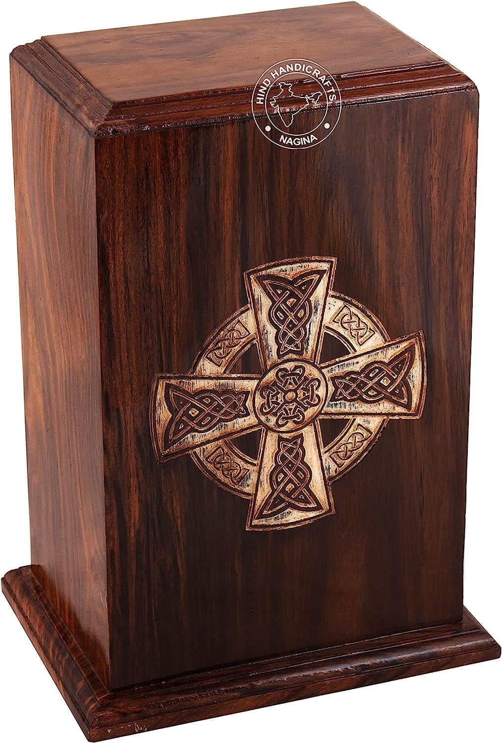 Rosewood Wooden Cremation Urns for Human Ashes Adult - Handcrafted ...