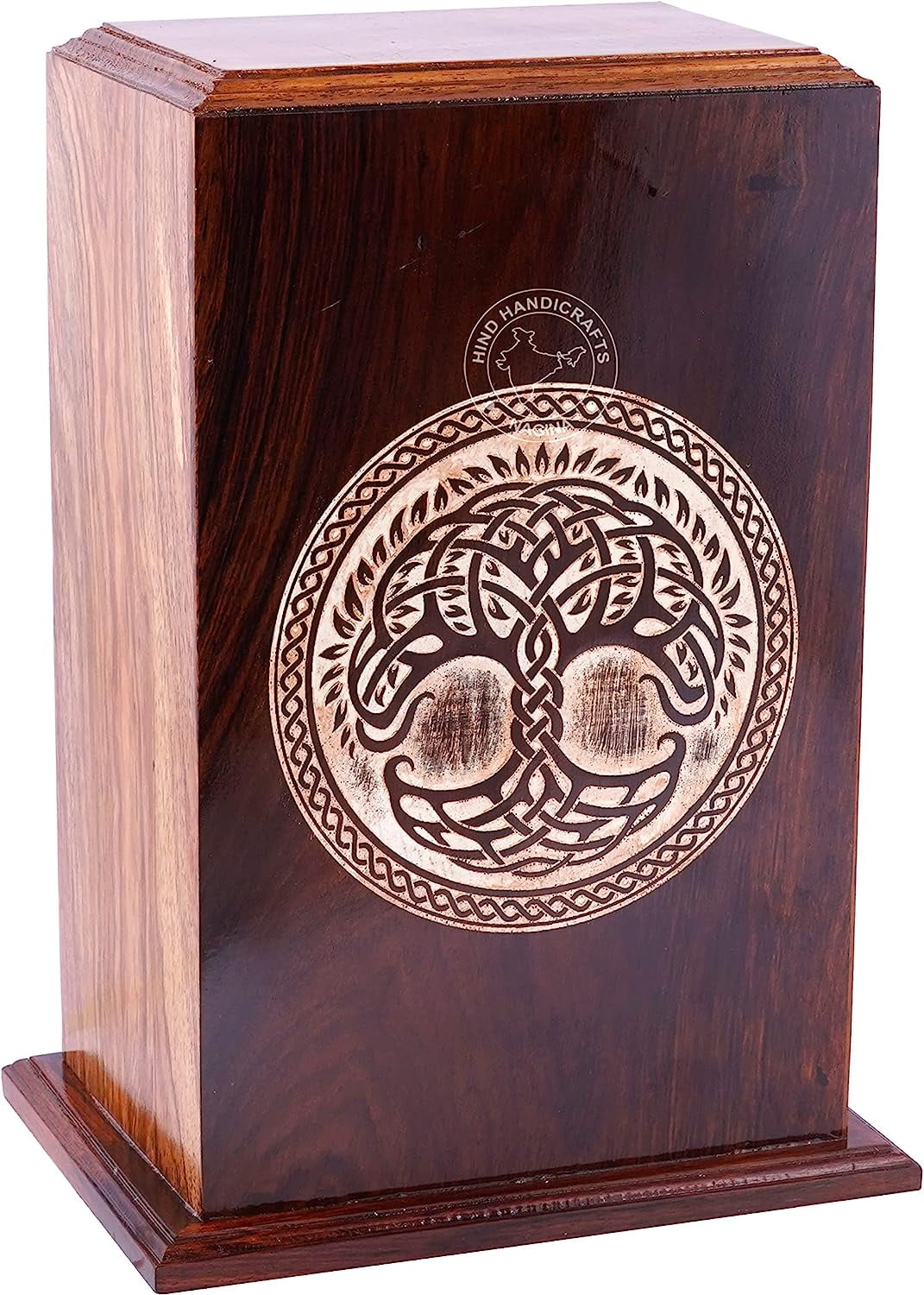 Rosewood Wooden Cremation Urns for Human Ashes Adult - Handcrafted ...