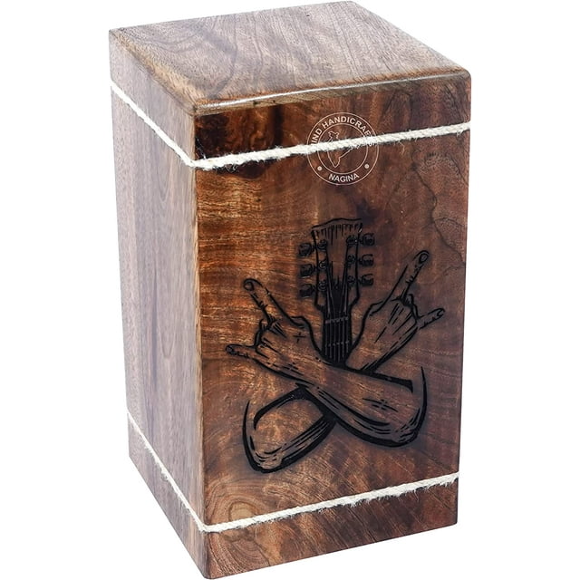 Rosewood Wooden Cremation Urns for Human Ashes Adult - Handcrafted ...