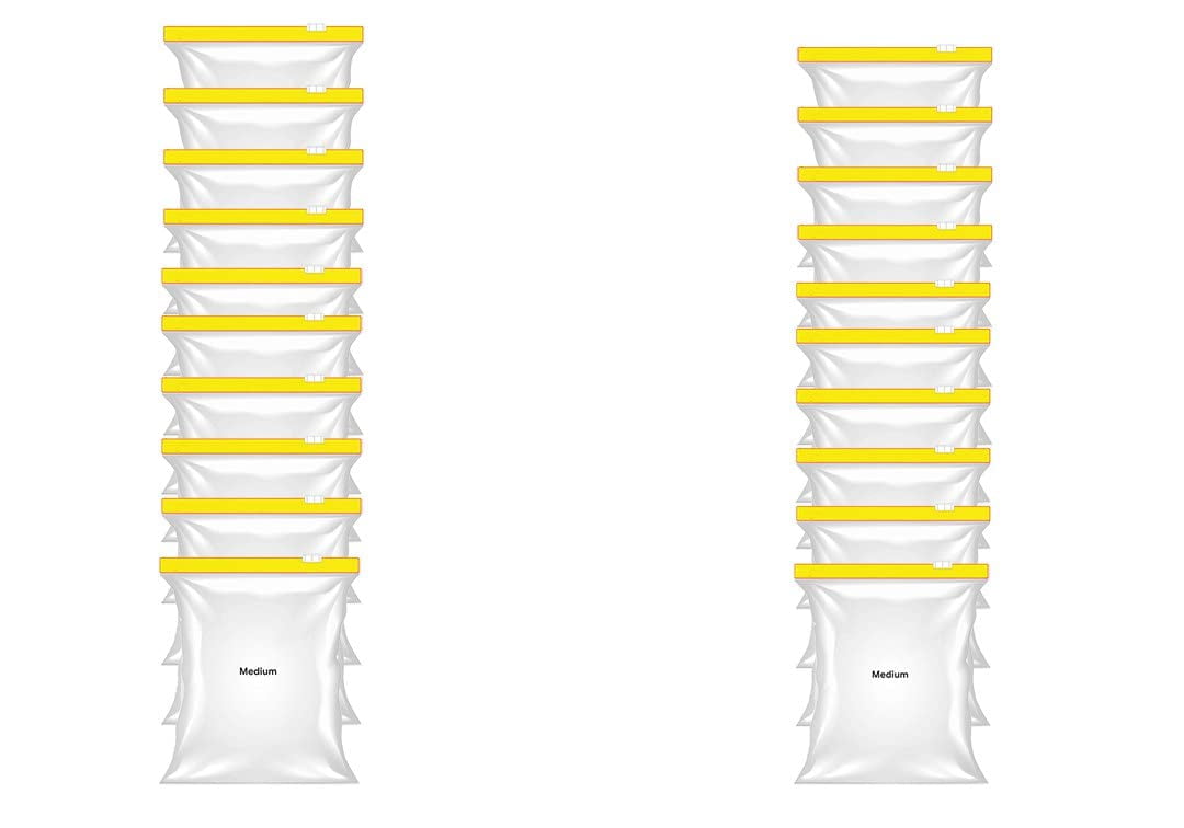 Roseworld Ziplock Pouch Veg Yellow Bag Zip lock Bag For Storage Freezer ...