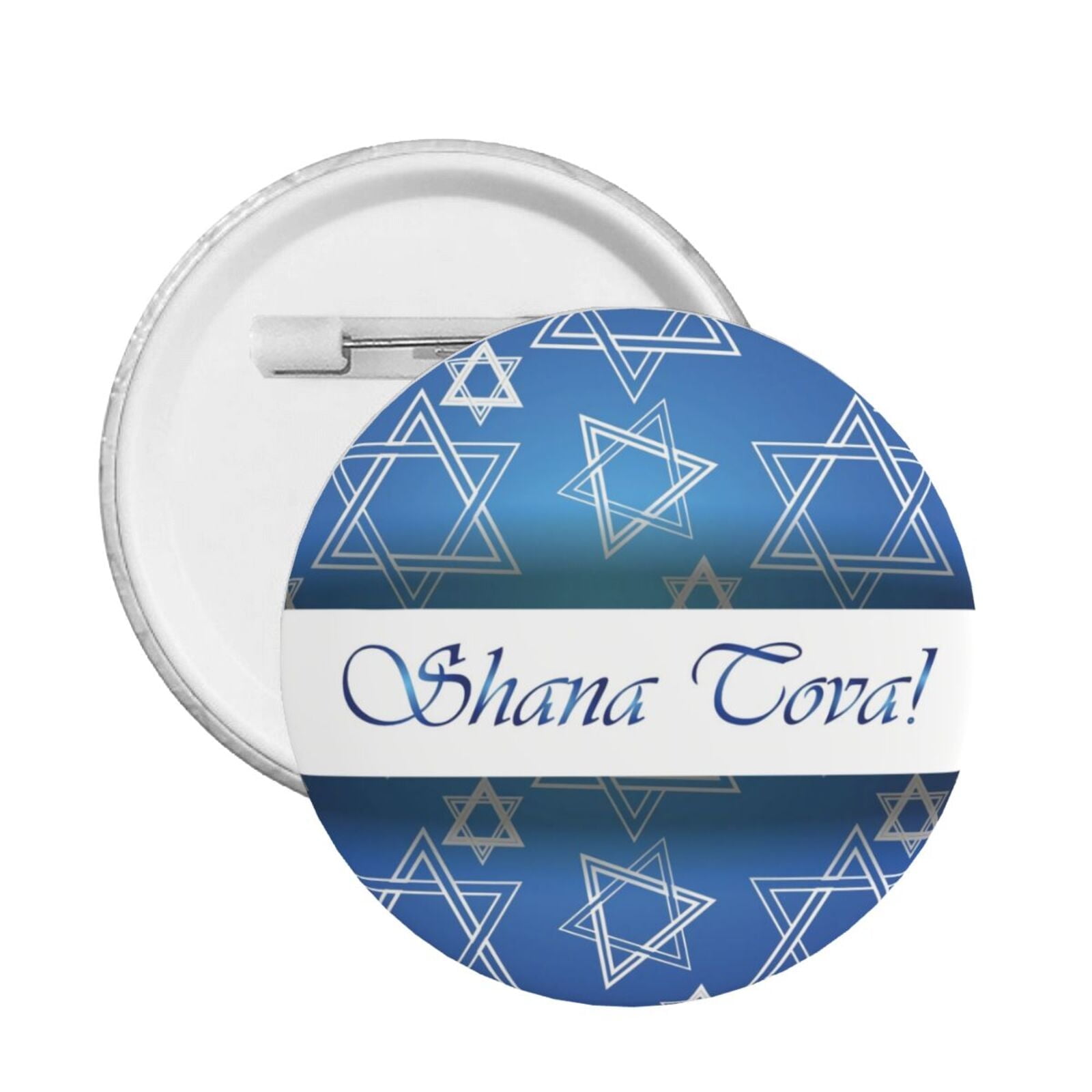 Rosh Hashana Pin Button Badge, Personalised Button Metal Badge Round ...